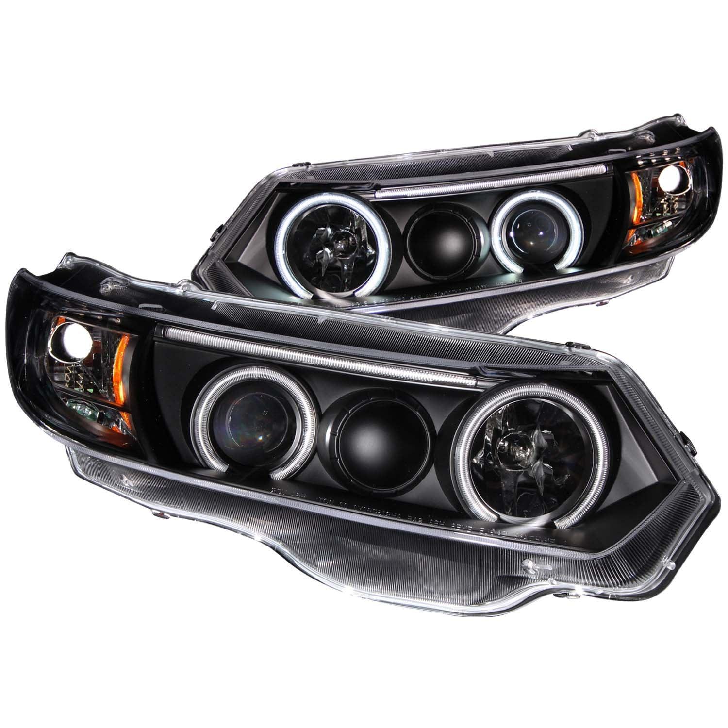 06-11 Honda Civic (Coupe) Headlight Set – Black Patch Performance