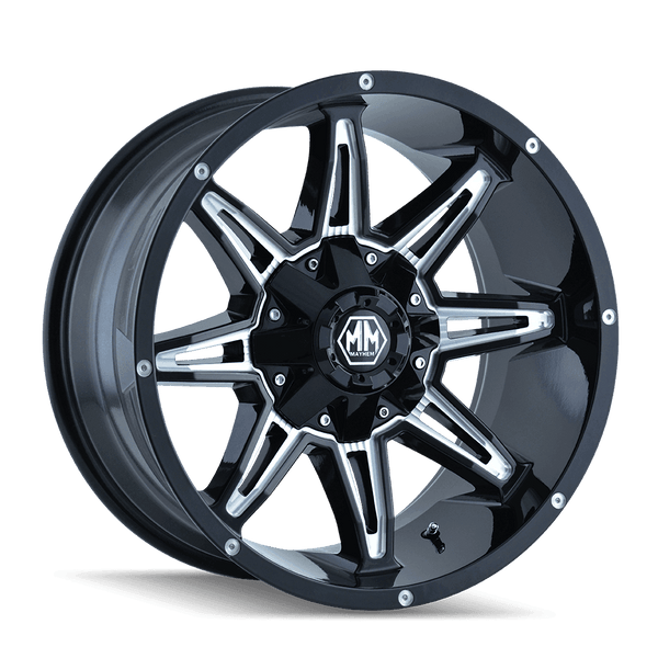 17x9 MAYHEM RAMPAGE 8x6.5 8x170 Offset (18) Center Bore (130.8) Style ...