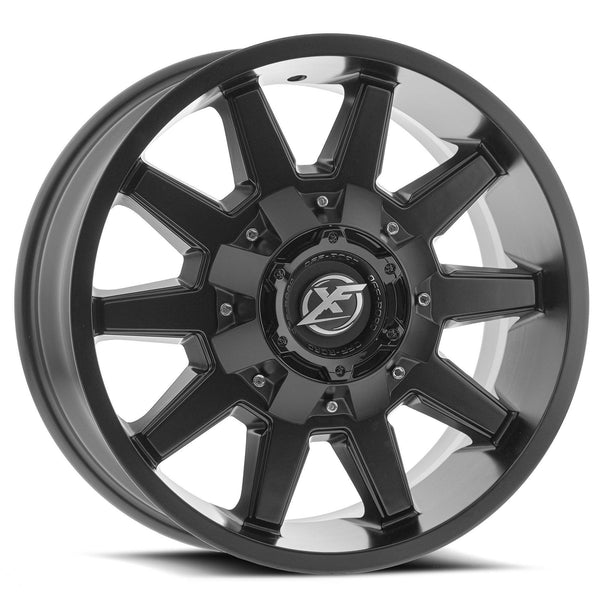 17x9 XF Off-Road XF-219 8x6.5 8x170 Matte Black Offset (12) Center Bor ...