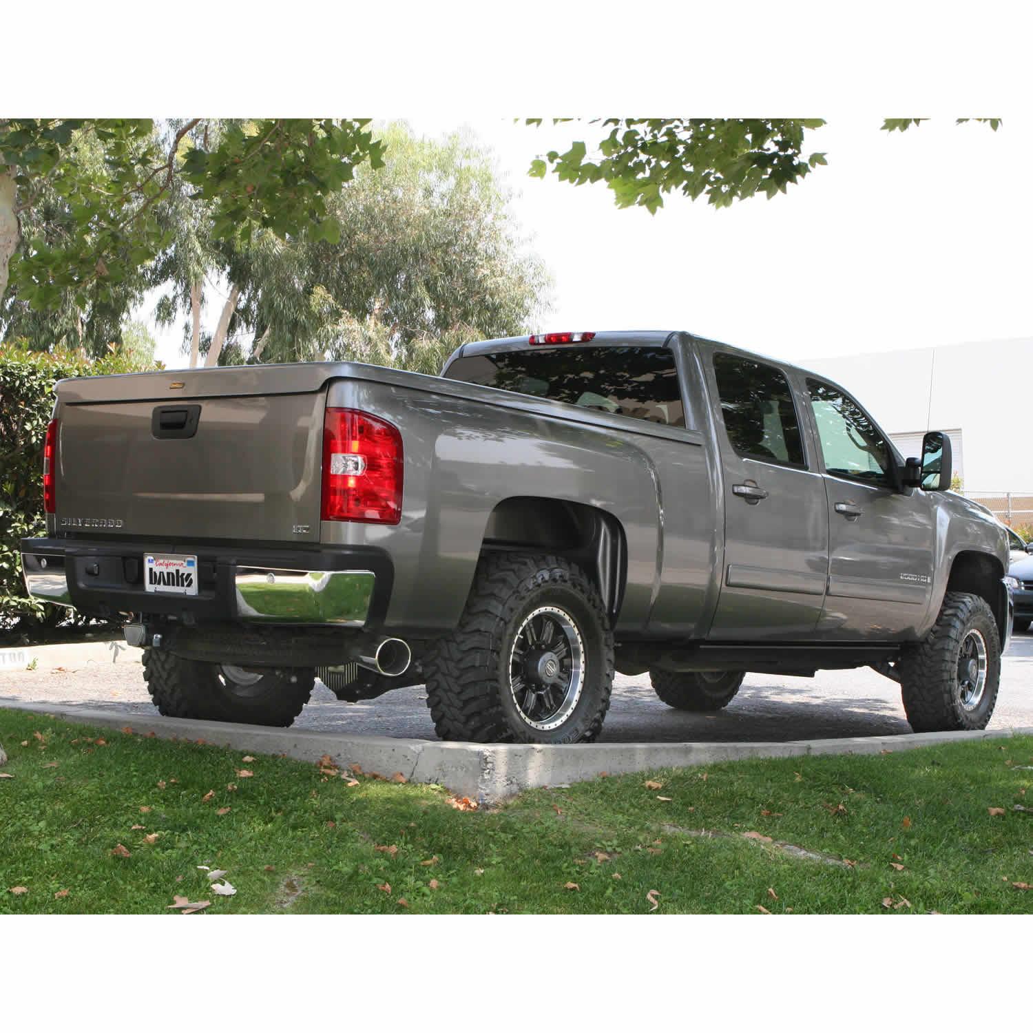 Monster Exhaust System, 4-inch Single Exit, Chrome SideKick Tip for 20 ...