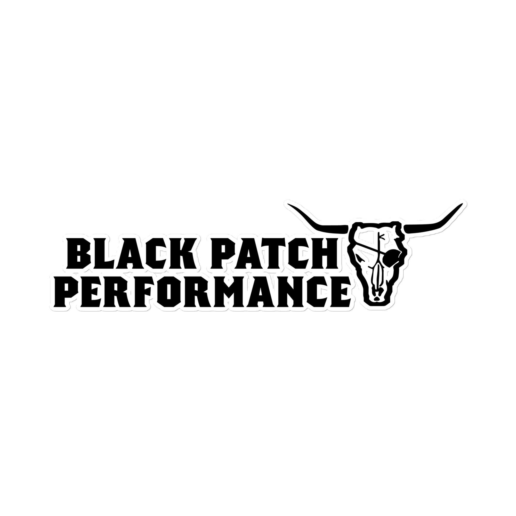 OG Logo Large Sticker – Black Patch Performance