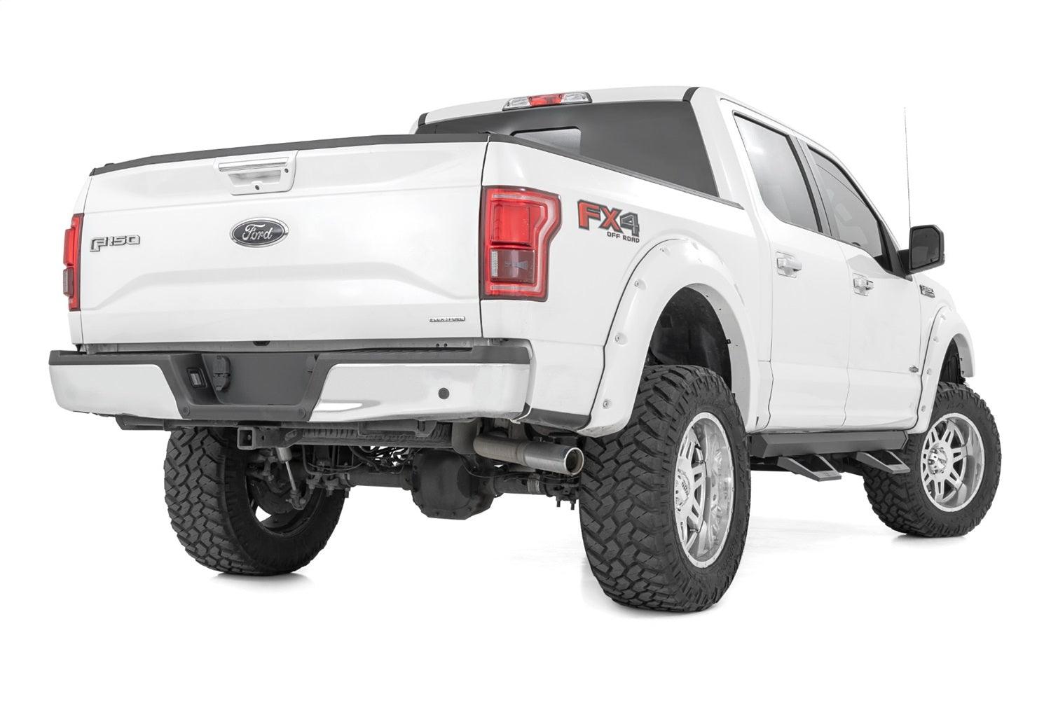 Rough Country SRX2 Side Steps - 51008A – Black Patch Performance