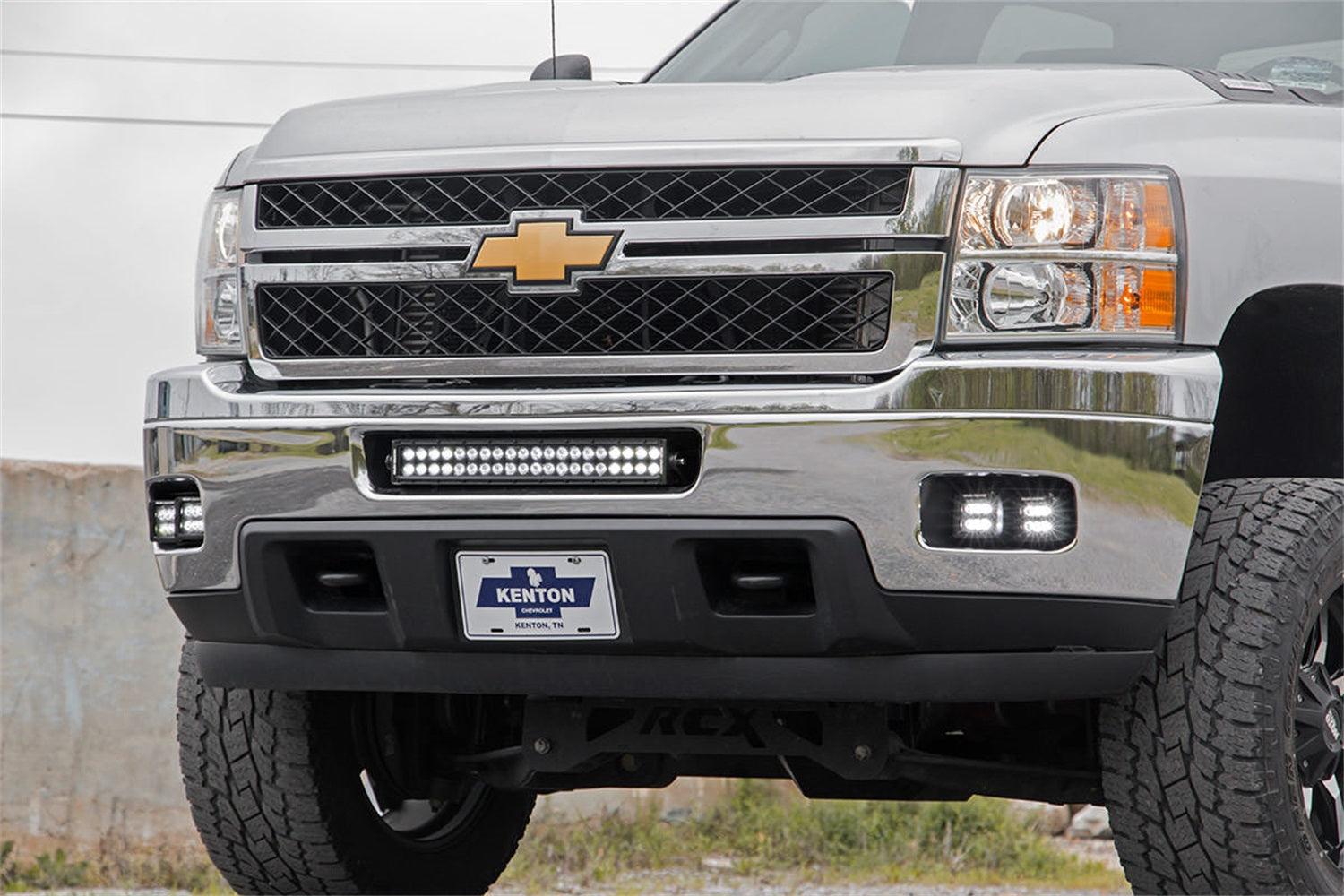 Rough Country LED Fog Light Kit - 70628DRL – Black Patch Performance