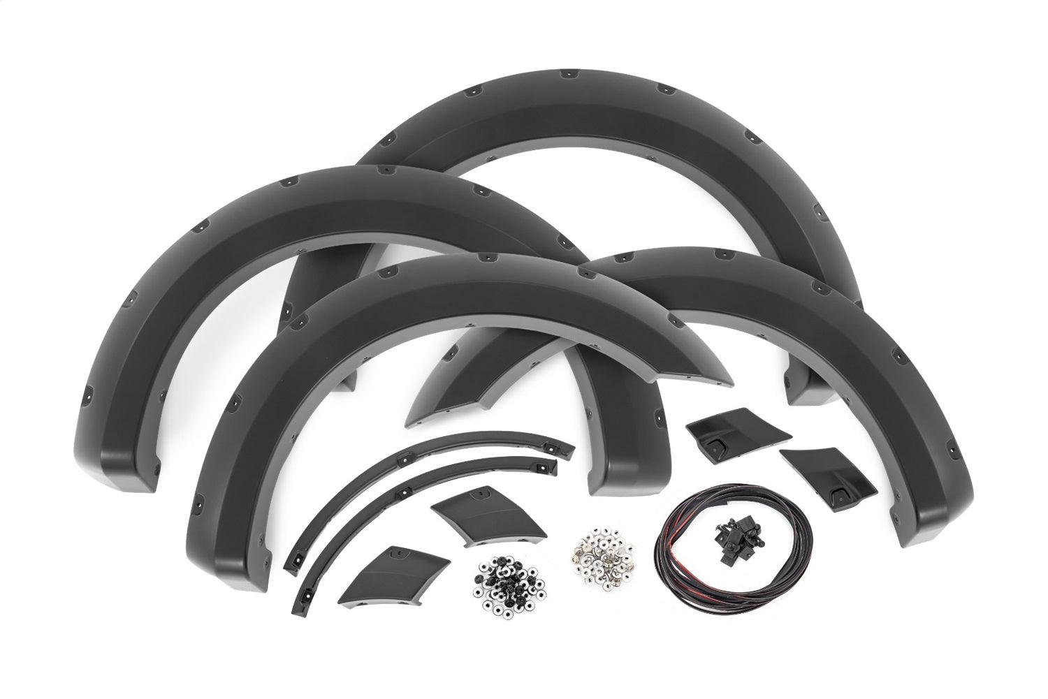 Rough Country Pocket Fender Flares - F-F11811A-UX – Black Patch Performance