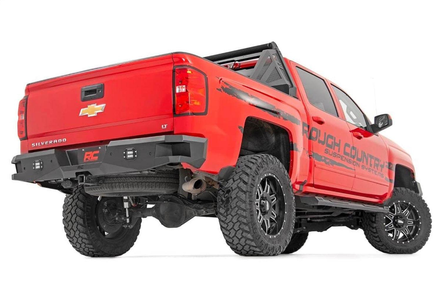Rough Country Heavy Duty Rear LED Bumper - 10773 – Black Patch Performance