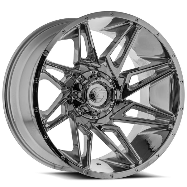 20x10 XF Off-Road XF-218 6x135 6x5.5 Chrome Offset (-12) Center Bore ...