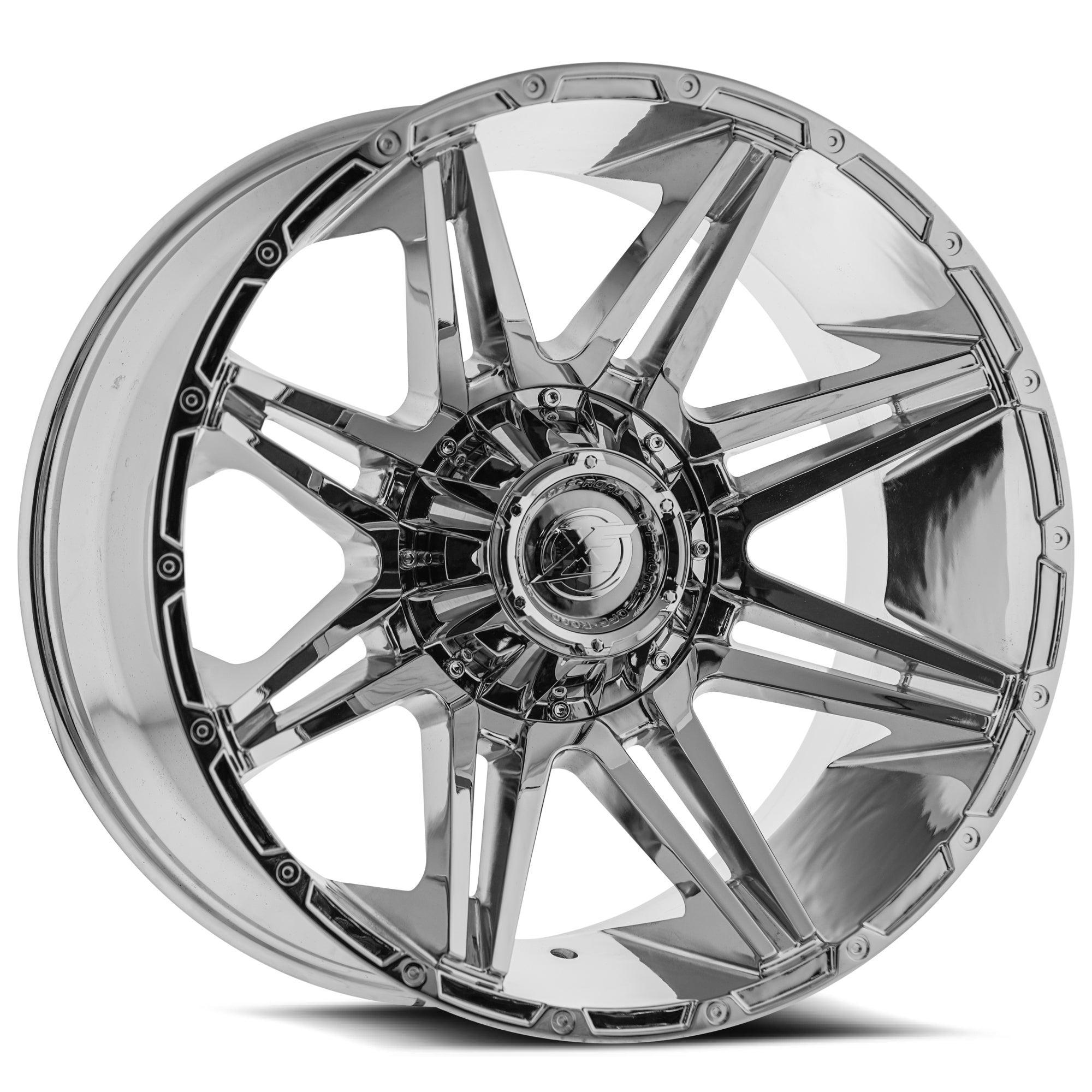 20x12 XF Off-Road XF-220 8x6.5 8x180 Chrome Offset (-44) Center Bore ...