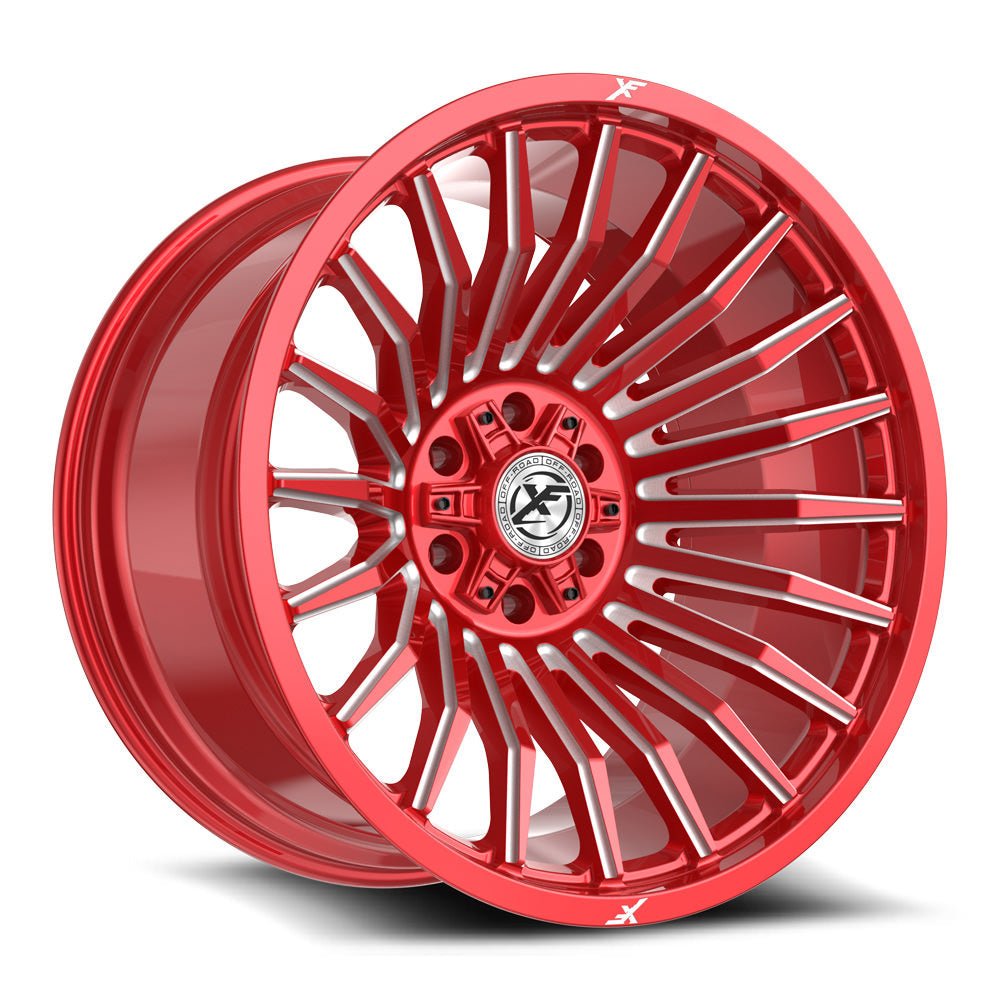 20x10 XF Off-Road XF-231 6x135 6x5.5 Anodized Red & Milled Offset (-24 ...