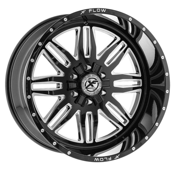 17x10 XFX Flow XFX-303 8x6.5 8x170 Gloss Black & Milled Offset (-12) C ...